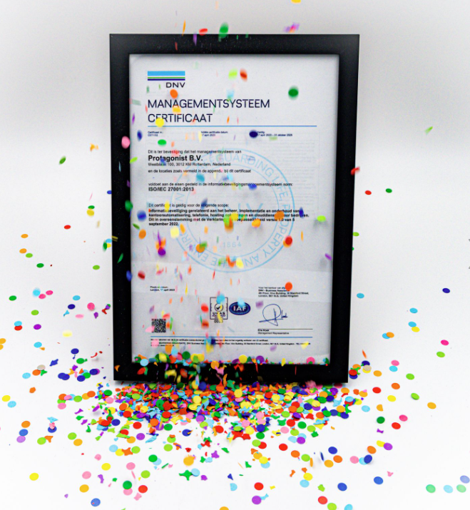 Protagonist is ISO gecertificeerd! - Protagonist